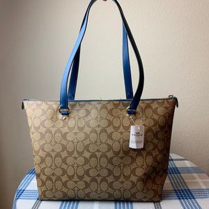 Coach | Bags | Coach Gallery Tote In Signature Canvas | Poshmark
